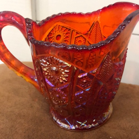 Indiana Glass | Dining | Vintage Lndiana Glass Creamer Pitcher Sunset ...